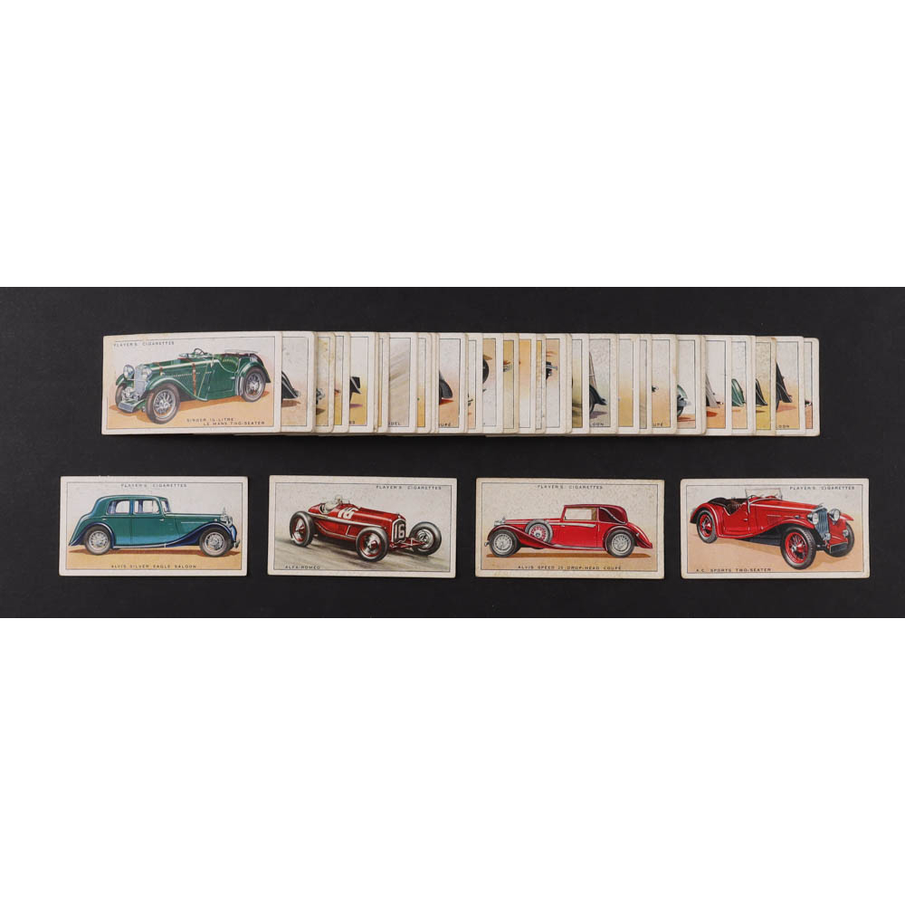 1936 John Player & Sons "Motor Cars" Complete Set of (50) with A.C ...