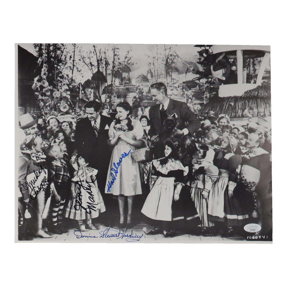 "The Wizard of Oz" 11x14 Photo Signed by (4) with Mickey Carroll, Jerry ...