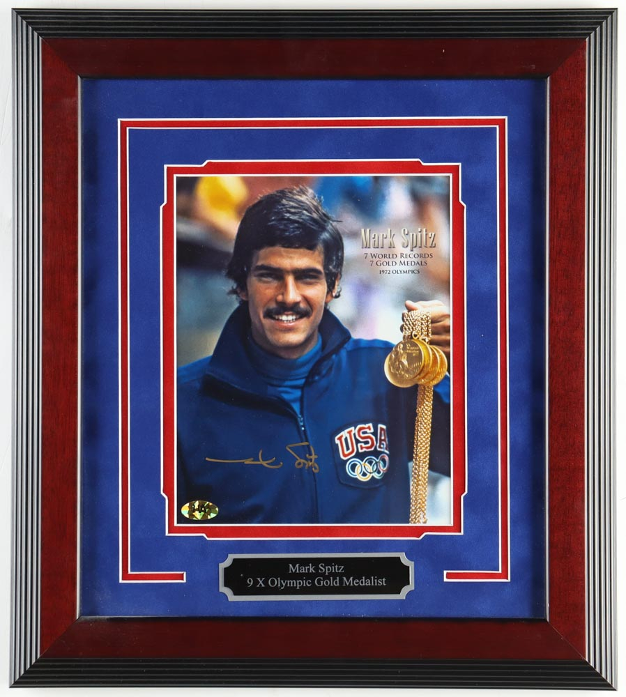 Mark Spitz Signed Team USA Custom Framed Photo (MAB) | Pristine Auction