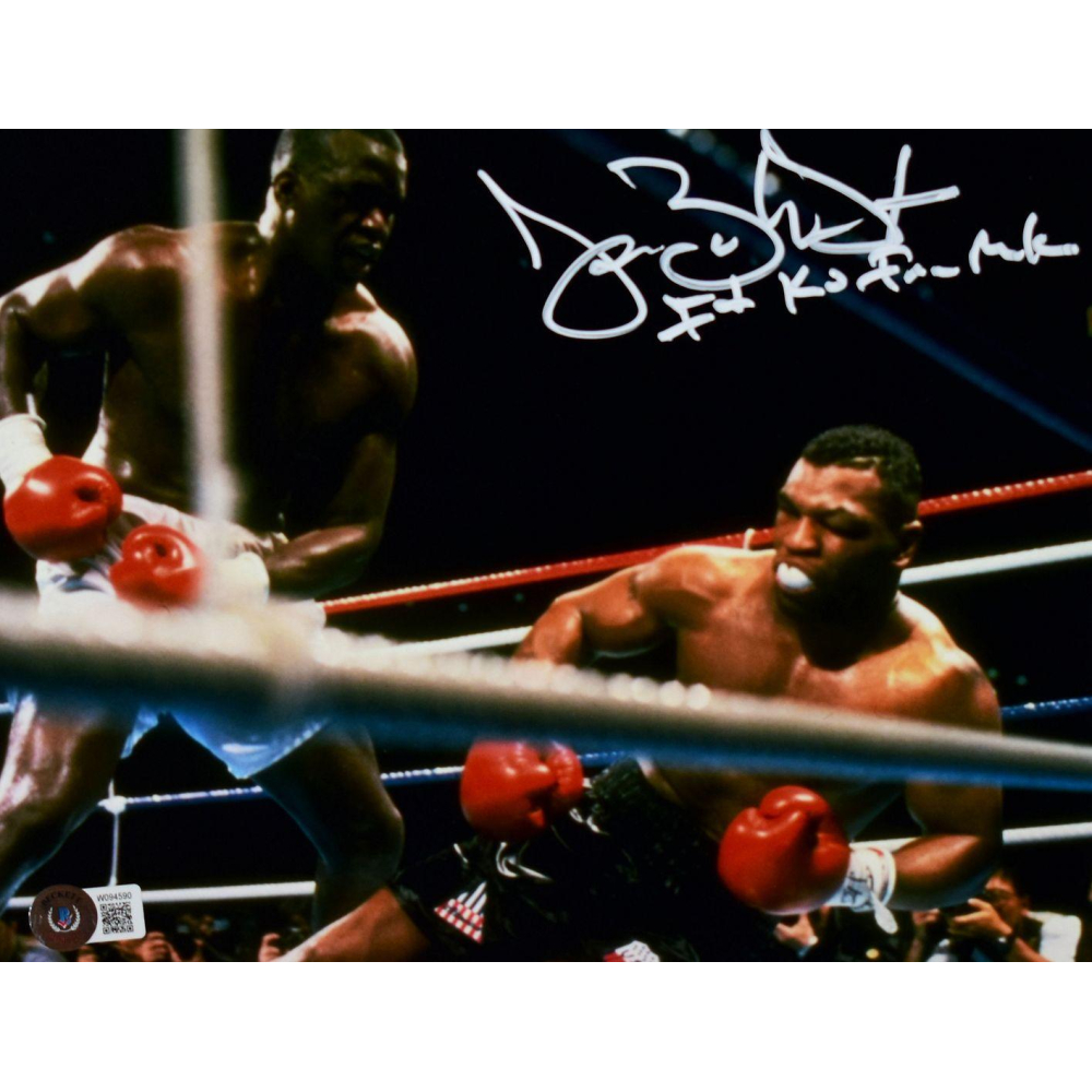 Buster Douglas Signed 8x10 Photo Inscribed "I KO Iron Mike" (Beckett ...