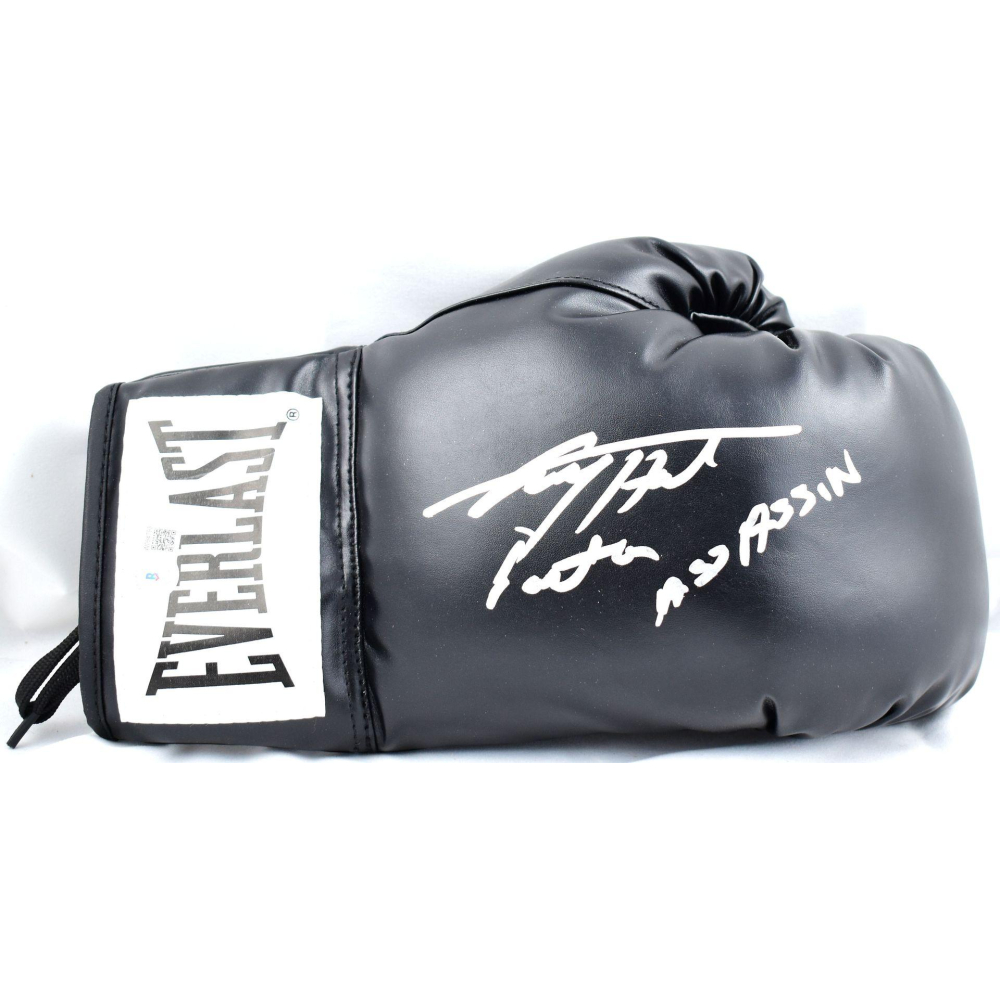 Larry Holmes Signed Everlast Boxing Glove Inscribed "Easton Assassin ...