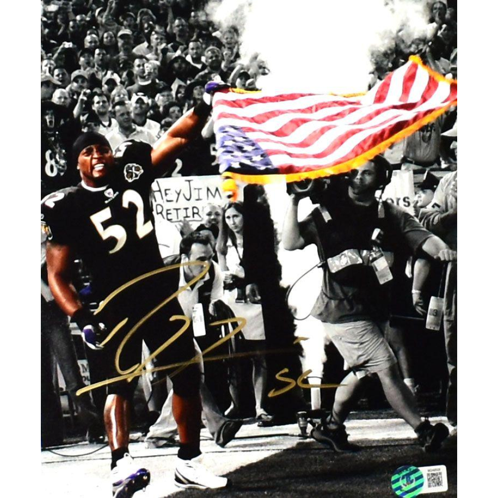 Ray Lewis Signed Ravens 8x10 Photo (Beckett) | Pristine Auction