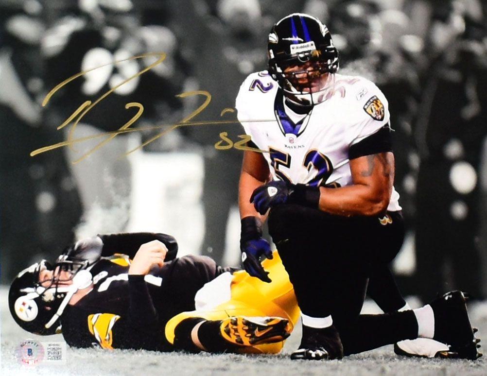 Ray Lewis Signed Ravens 8x10 Photo (Beckett) | Pristine Auction