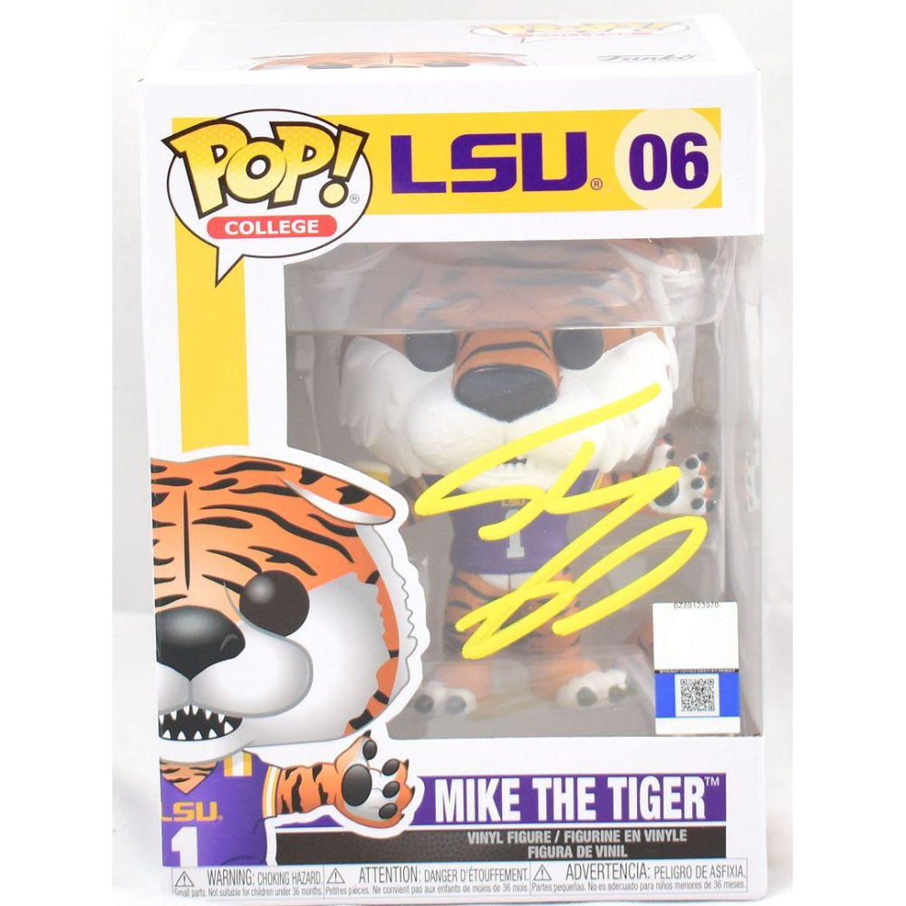 Shaquille O'Neal Signed Mike the Tiger LSU Tigers #06 Funko Pop! Vinyl ...