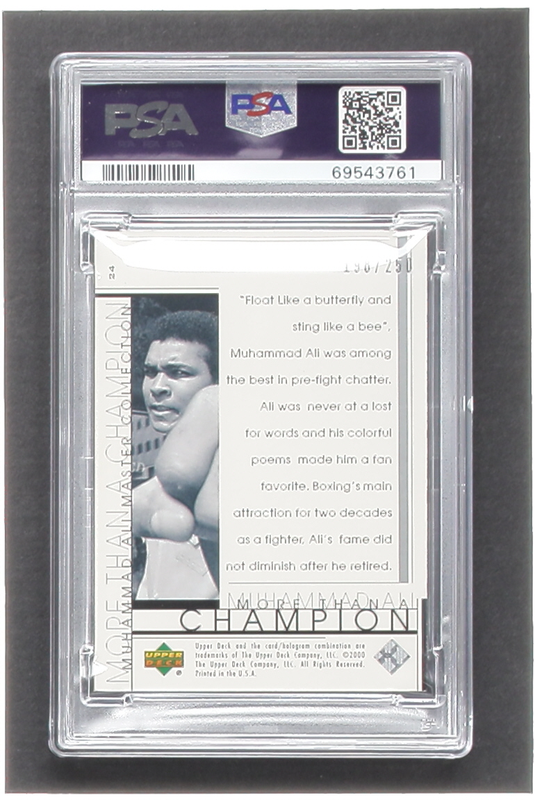 Muhammad Ali 2000 Upper Deck Muhammad Ali Master Collection #24 #198/ ...