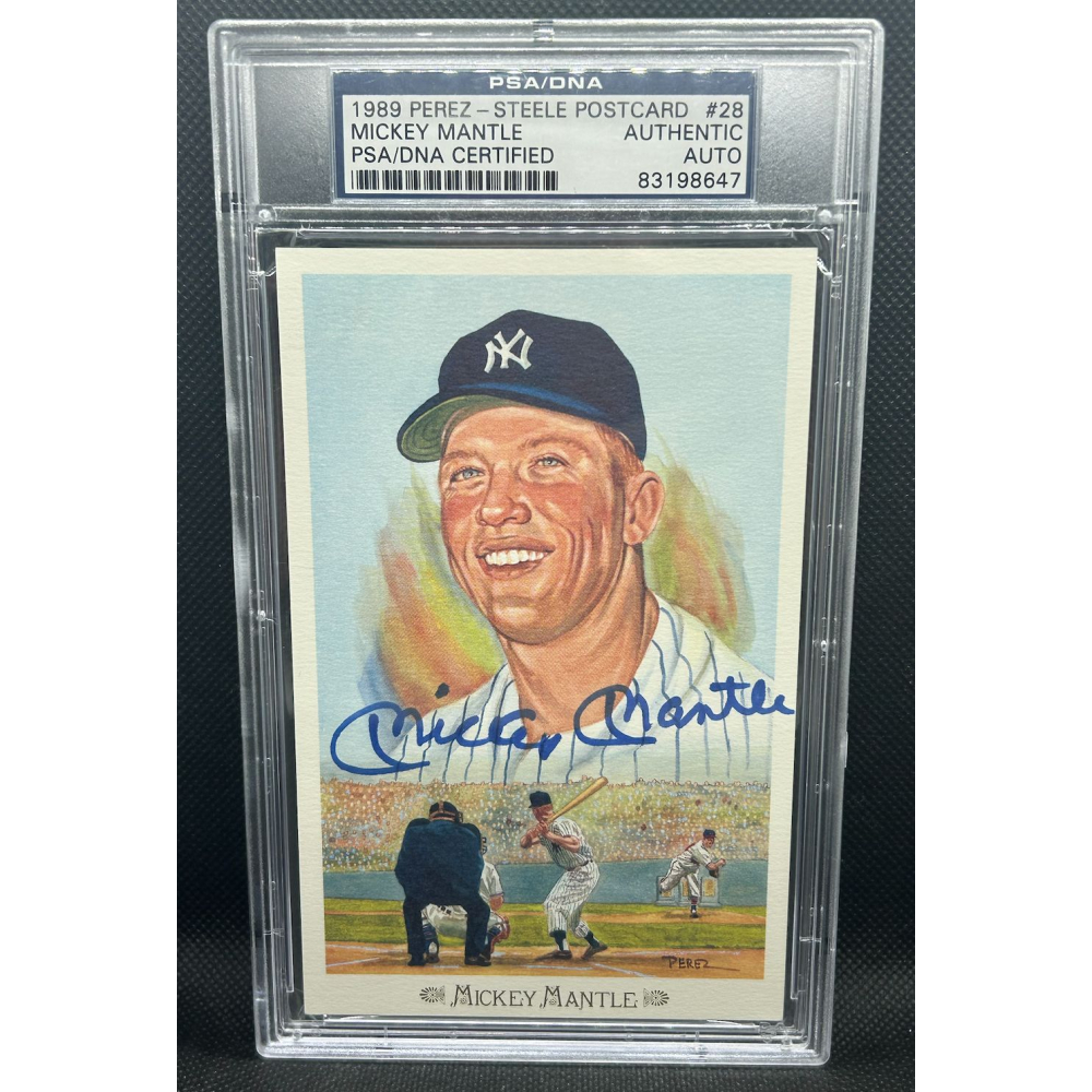 Mickey Mantle Signed 1989 Perez-Steele #28 (PSA) | Pristine Auction