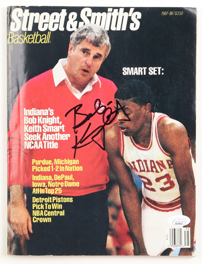 Bobby Knight & Rex Chapman Signed 1987-88 "Street's & Smith's ...