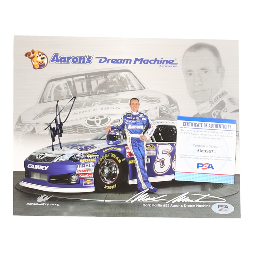 Mark Martin Signed NASCAR 8x10 Photo (PSA) | Pristine Auction