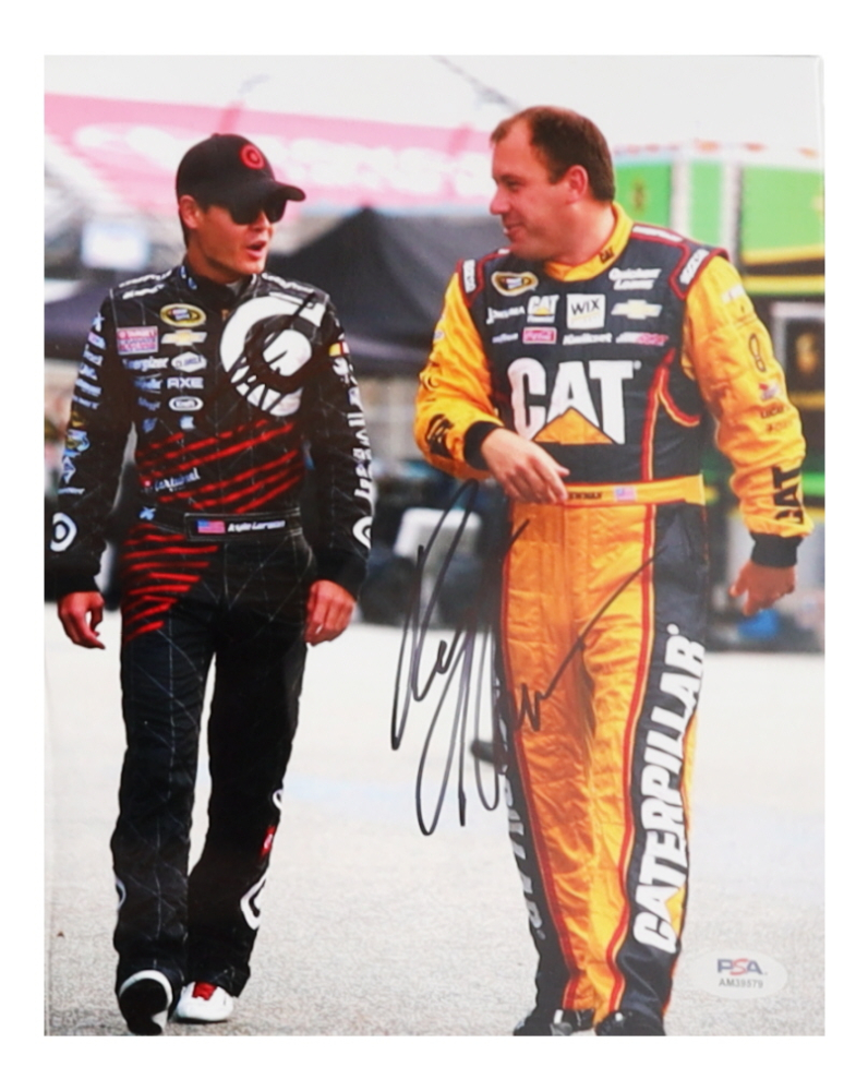 Kyle Larson & Ryan Newman Signed NASCAR 8x10 Photo (PSA) | Pristine Auction