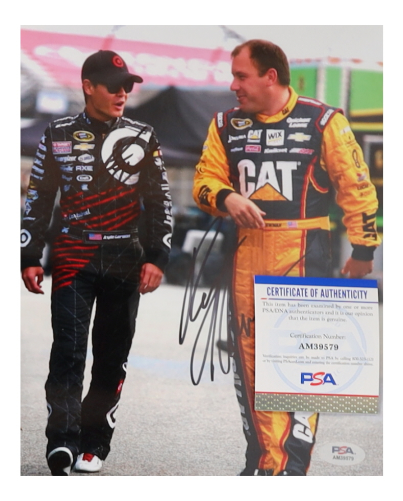 Kyle Larson & Ryan Newman Signed NASCAR 8x10 Photo (PSA) | Pristine Auction