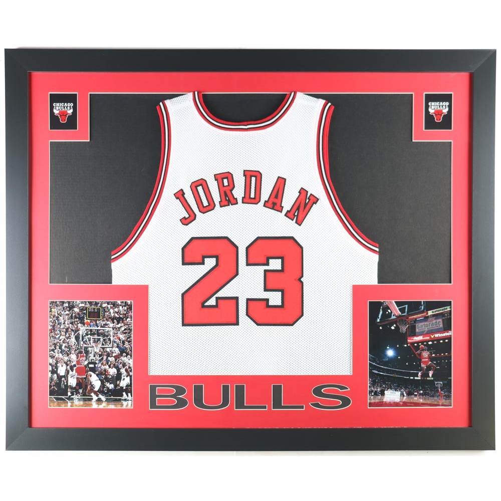 Michael Jordan Custom Framed Jersey Display | Pristine Auction