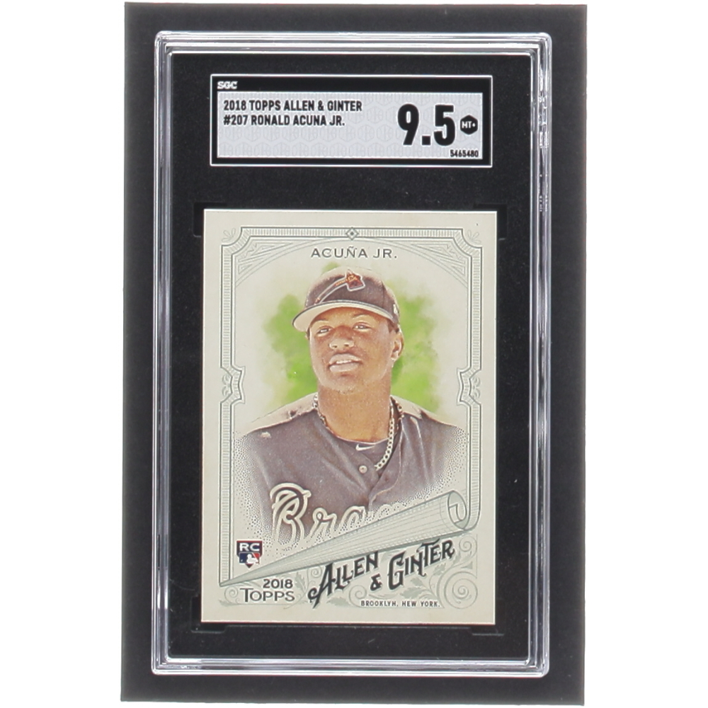 Ronald Acuna Jr. 2018 Topps Allen and Ginter #207 RC (SGC 9.5 ...