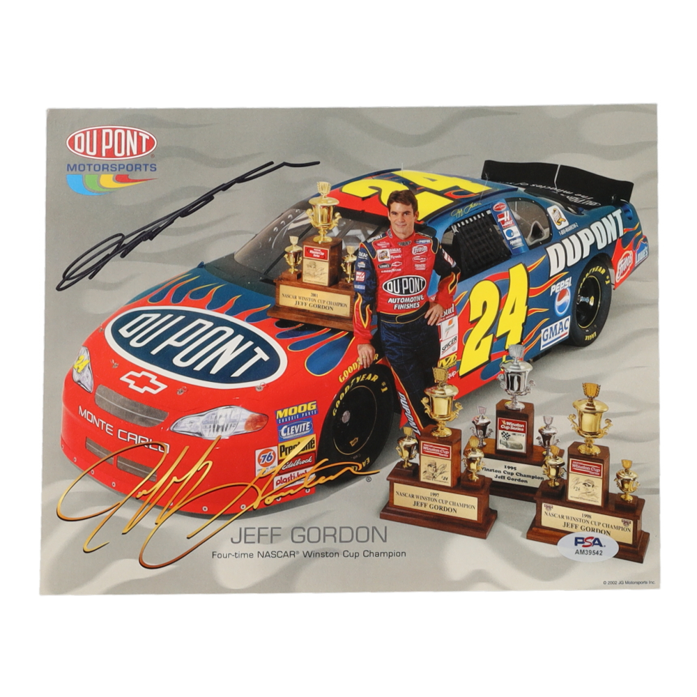 Jeff Gordon Signed NASCAR 8x10 Photo (PSA) | Pristine Auction