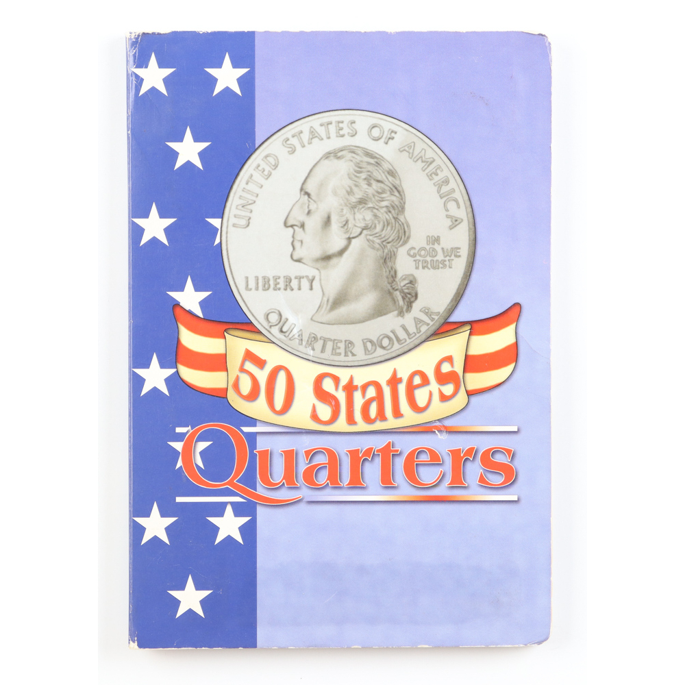 50 States Quarters Coin Book with (50) Coins | Pristine Auction