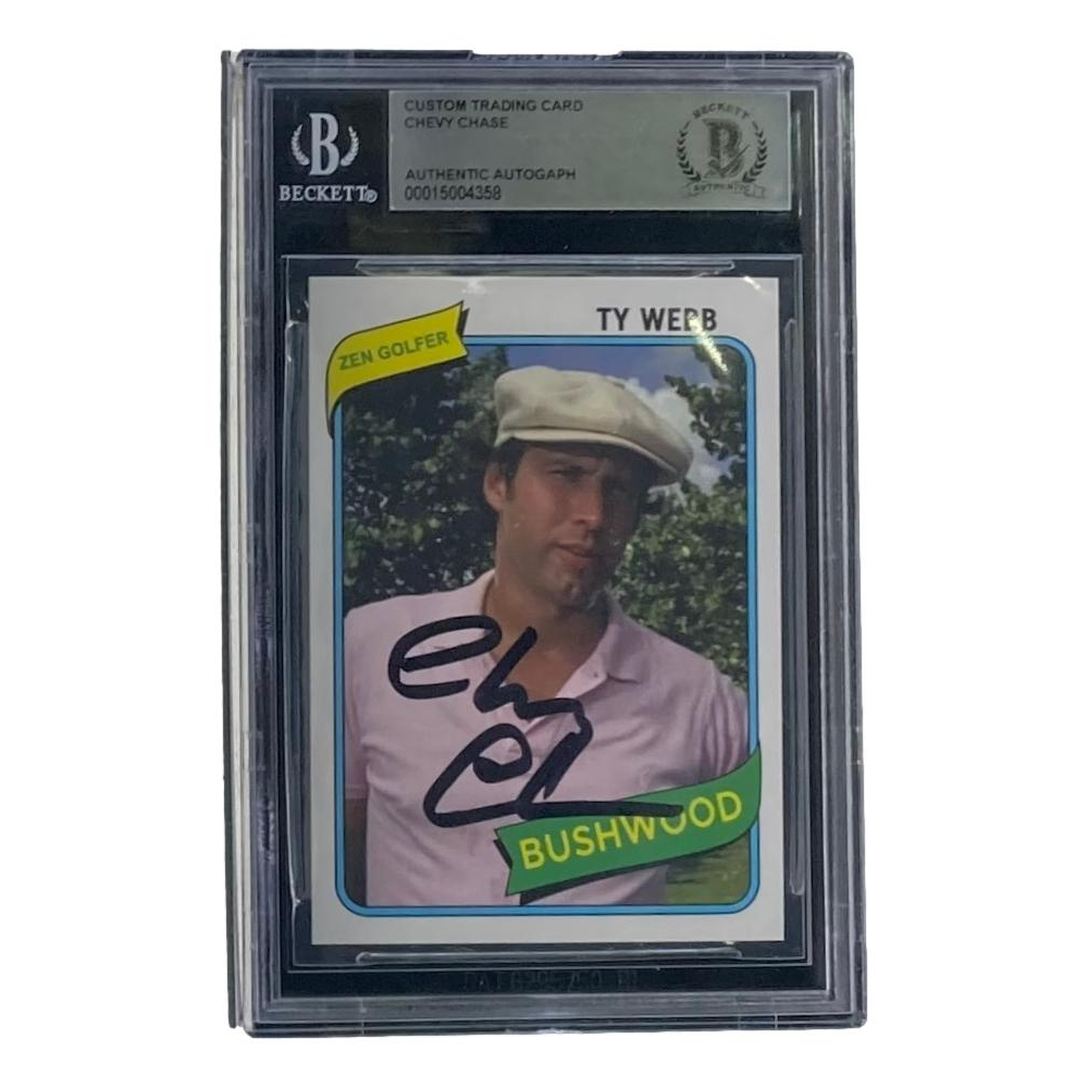 Chevy Chase Signed "Caddyshack" Custom Trading Card (BGS) | Pristine ...