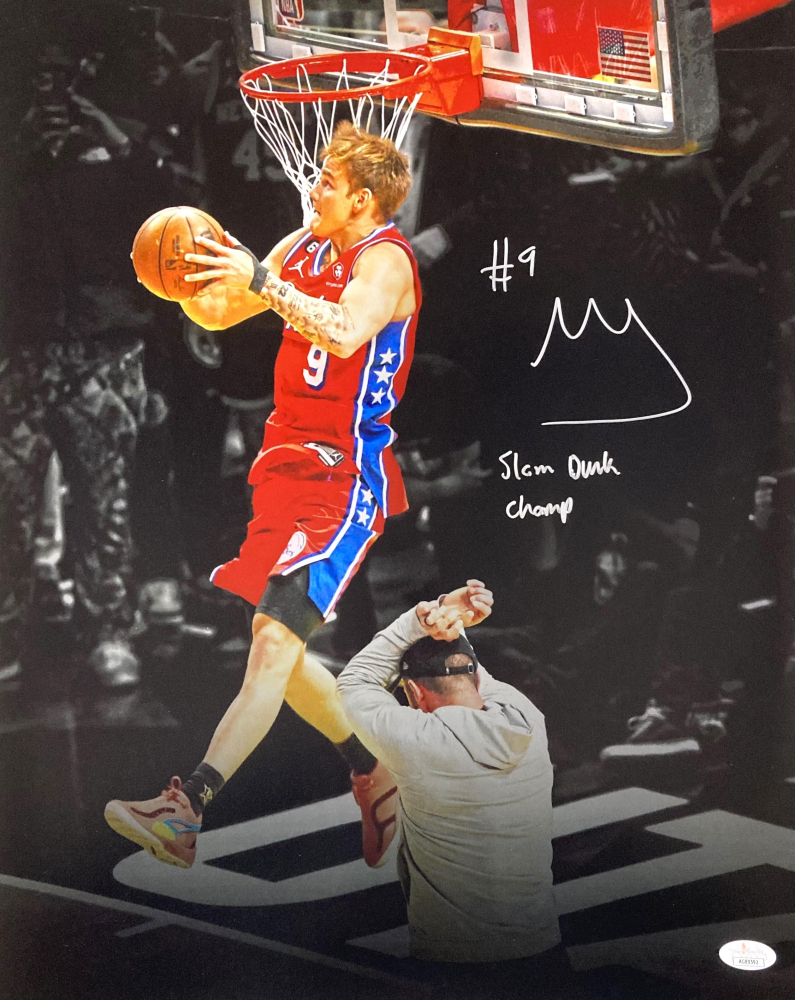Mac McClung Signed 76ers 16x20 Photo Inscribed "Slam Dunk Champ" (JSA ...