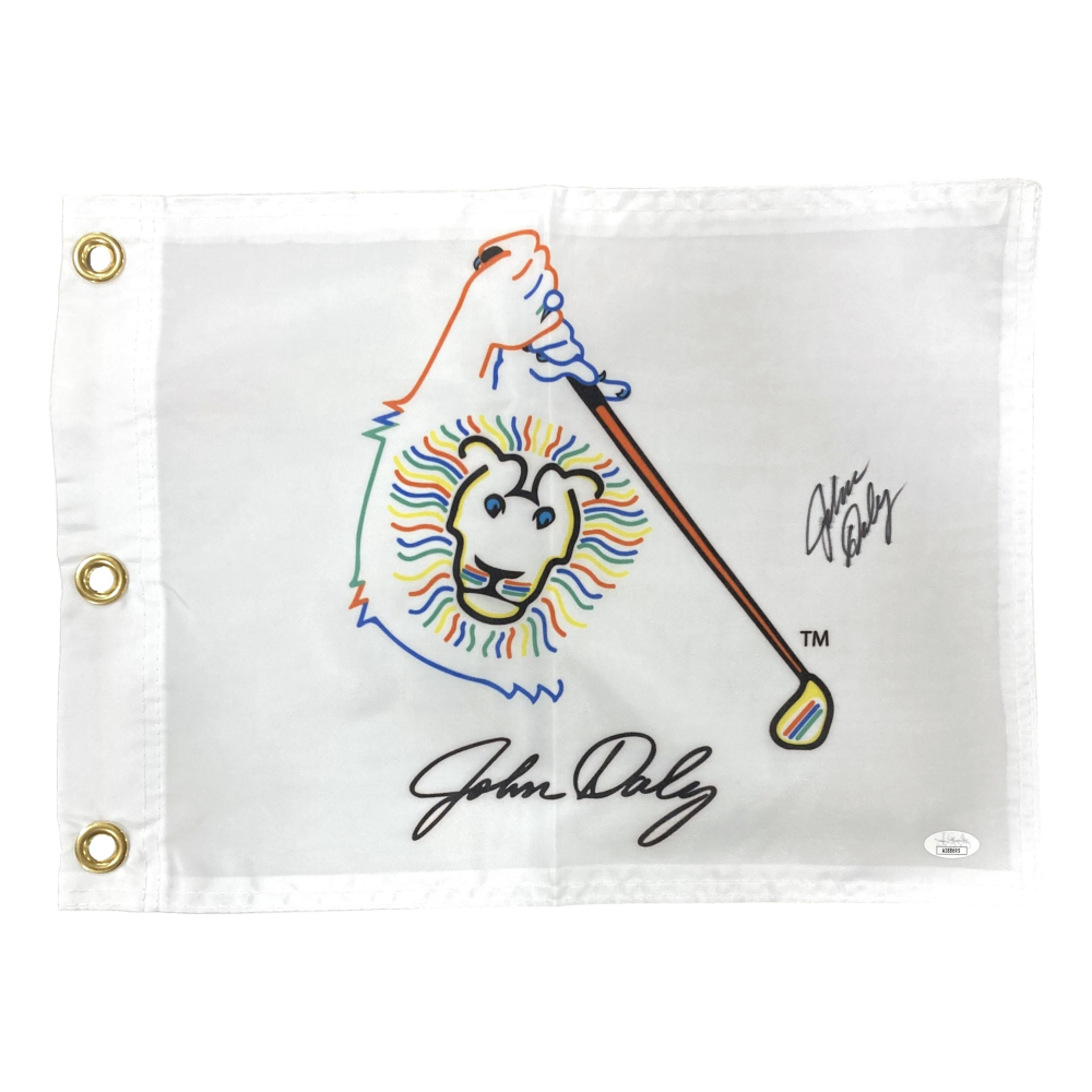 John Daly Signed Daly Logo Flag (JSA) | Pristine Auction