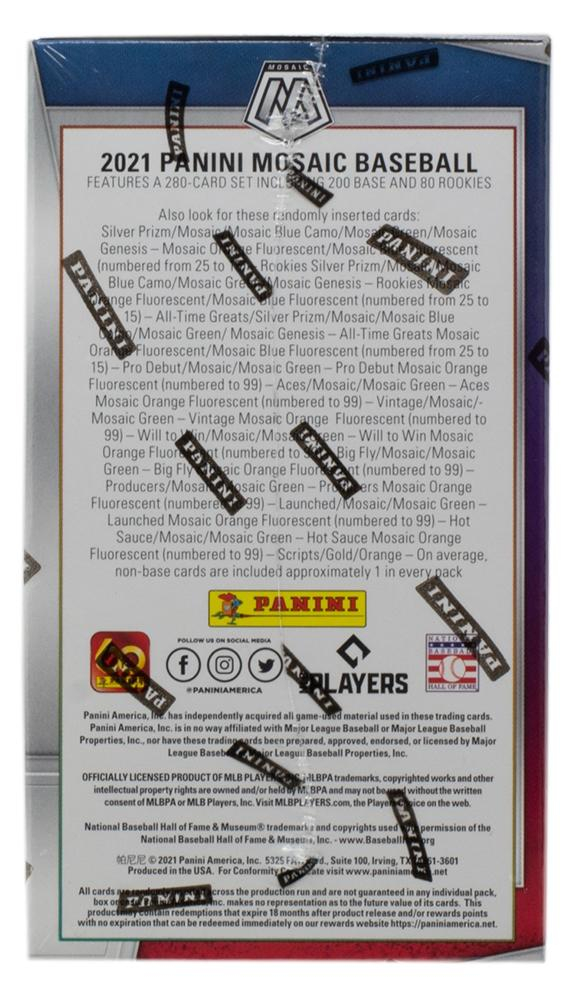 2021 Panini Baseball Mosaic Blaster Box with (7) Packs | Pristine Auction
