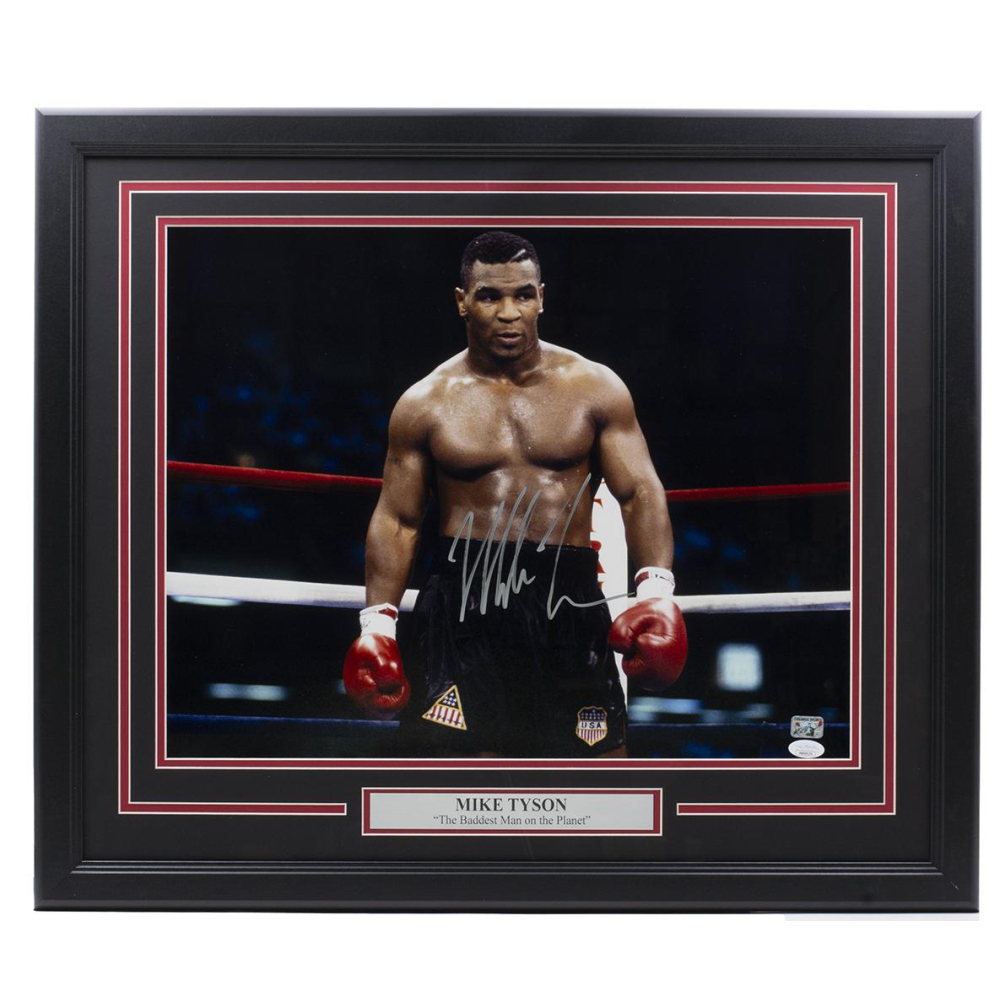 Mike Tyson Signed Custom Framed Photo (JSA & Tyson) | Pristine Auction