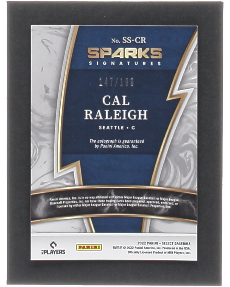 Cal Raleigh 2022 Select Sparks Signatures #7 #147/199 | Pristine Auction