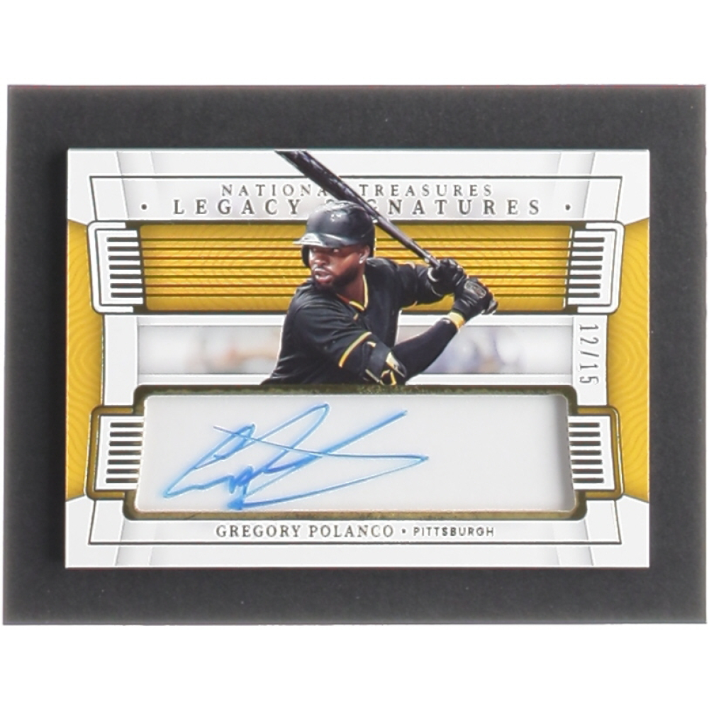 Gregory Polanco 2022 Panini National Treasures Legacy Signatures Gold ...