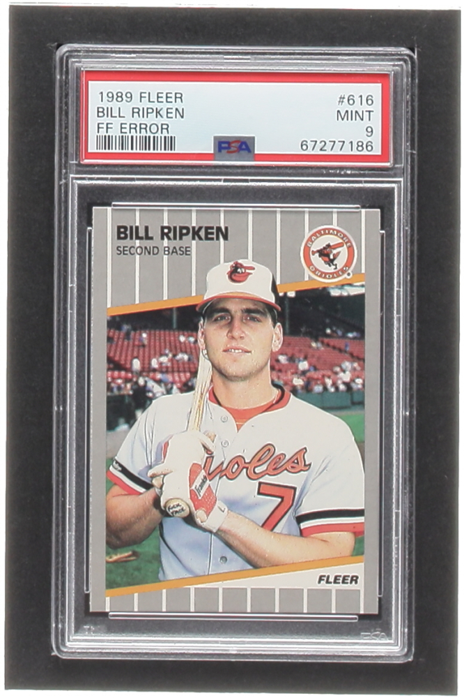 Billy Ripken 1989 Fleer #616 F@#! FACE Error (PSA 9) | Pristine Auction