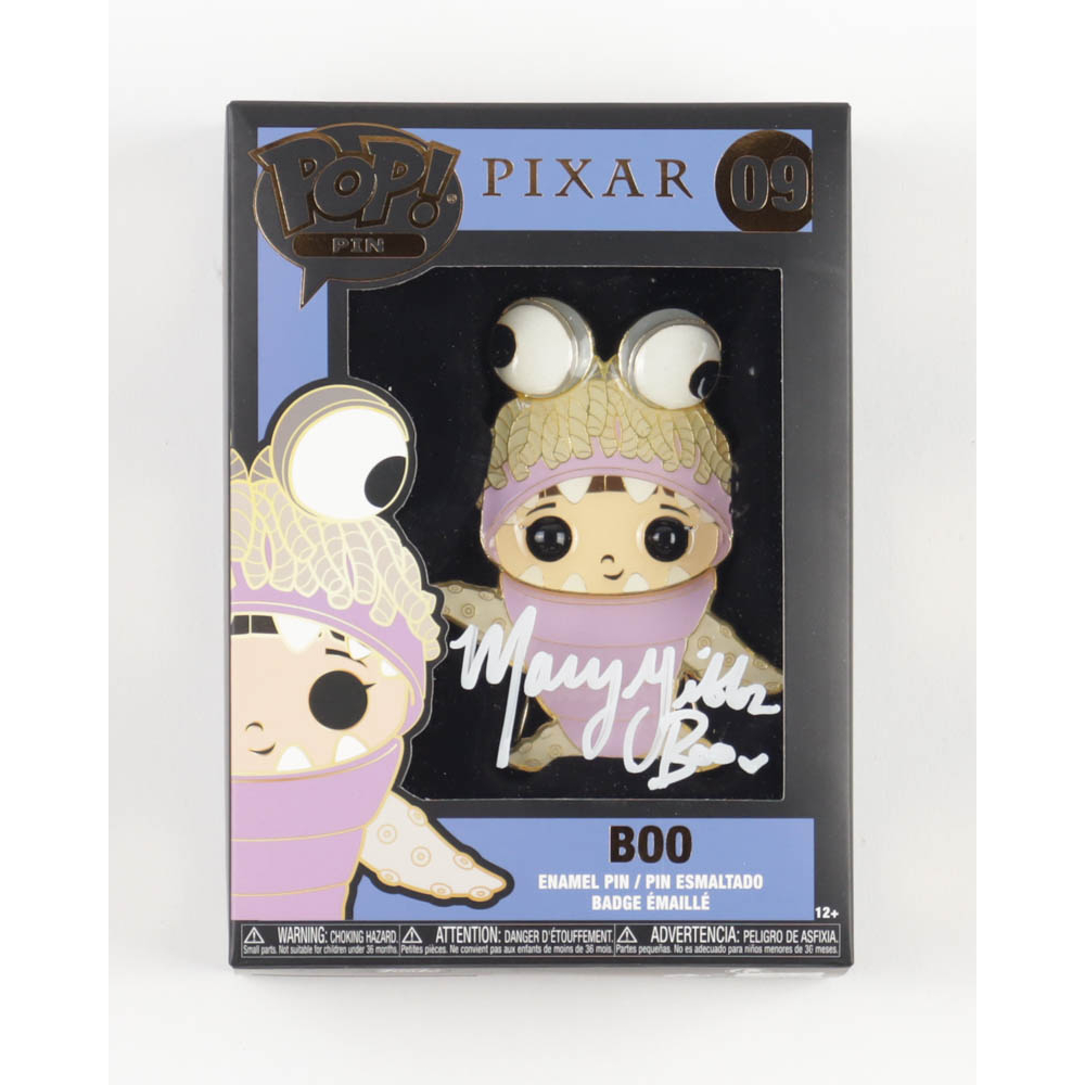 Mary Gibbs Signed "Monsters Inc." #09 Boo Funko Pop! Pin Inscribed "Boo ...