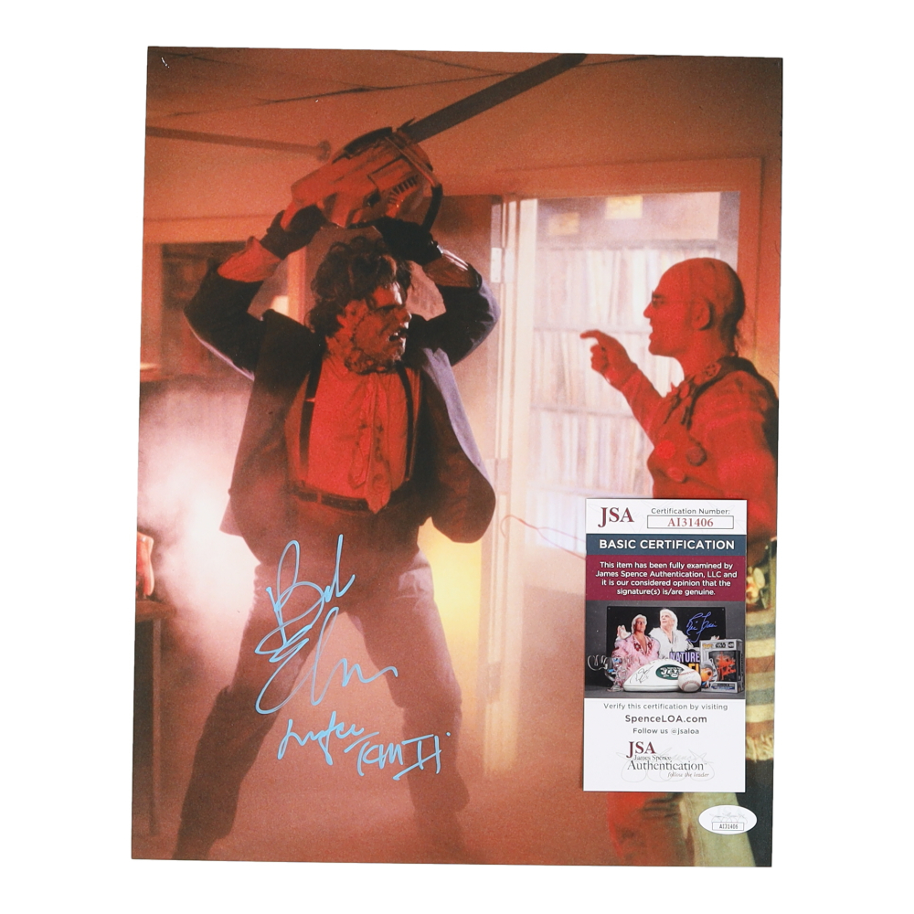 Bob Elmore Signed "The Texas Chainsaw Massacre 2" 11x14 Photo Inscribed ...