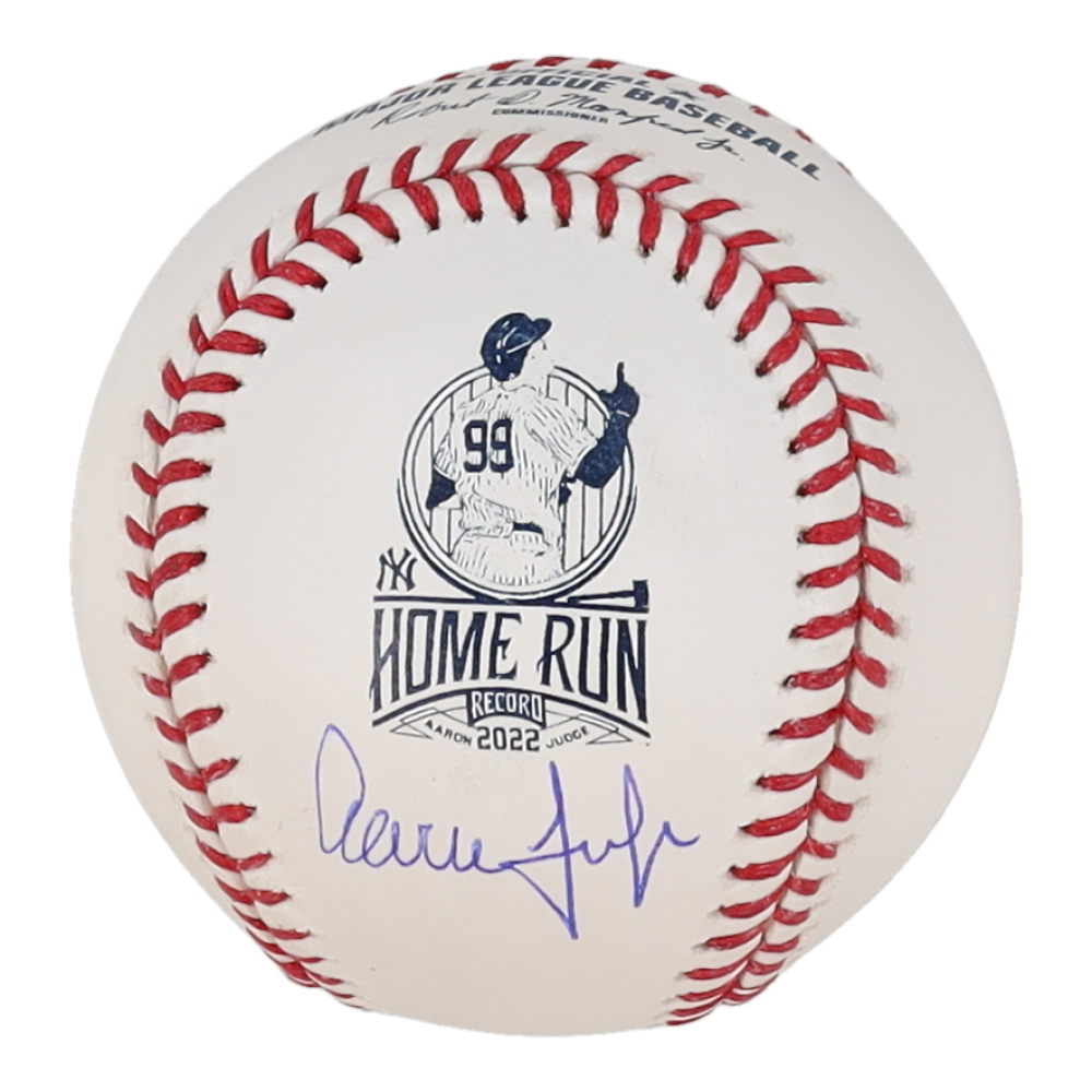 Aaron Judge Signed OML 2022 Home Run Record Baseball (MLB) | Pristine ...