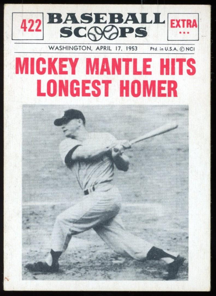 Mickey Mantle 1961 Nu-Card Scoops #422 | Pristine Auction