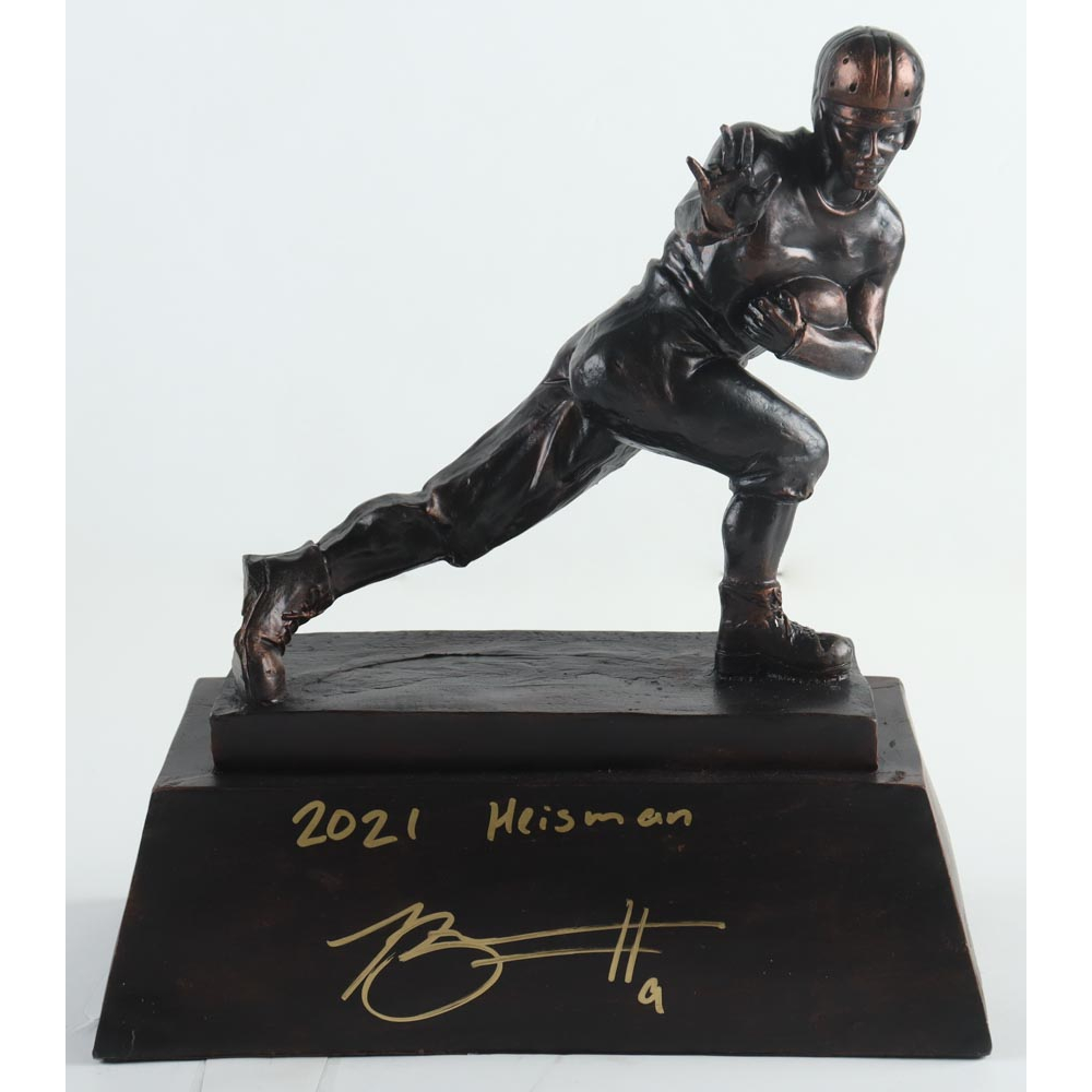 Bryce Young Signed Replica Heisman Trophy Inscribed "2021 Heisman ...