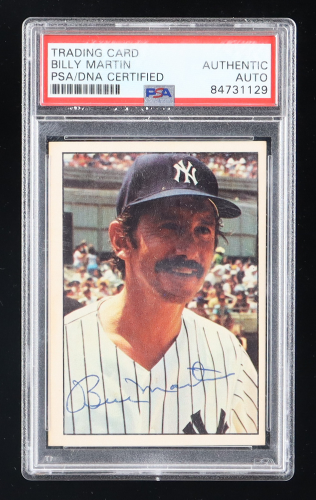 Billy Martin Signed 1976 SSPC #453 (PSA) | Pristine Auction