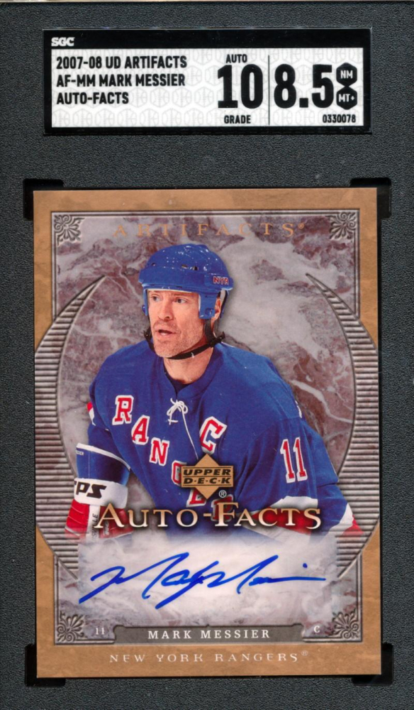 Mark Messier 2007-08 Artifacts Autofacts SP #AFMM (SGC 8.5 | Autograph ...