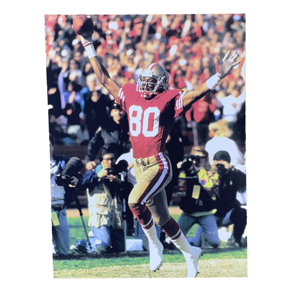 Jerry Rice 49ers 30x42 Photo on Canvas | Pristine Auction