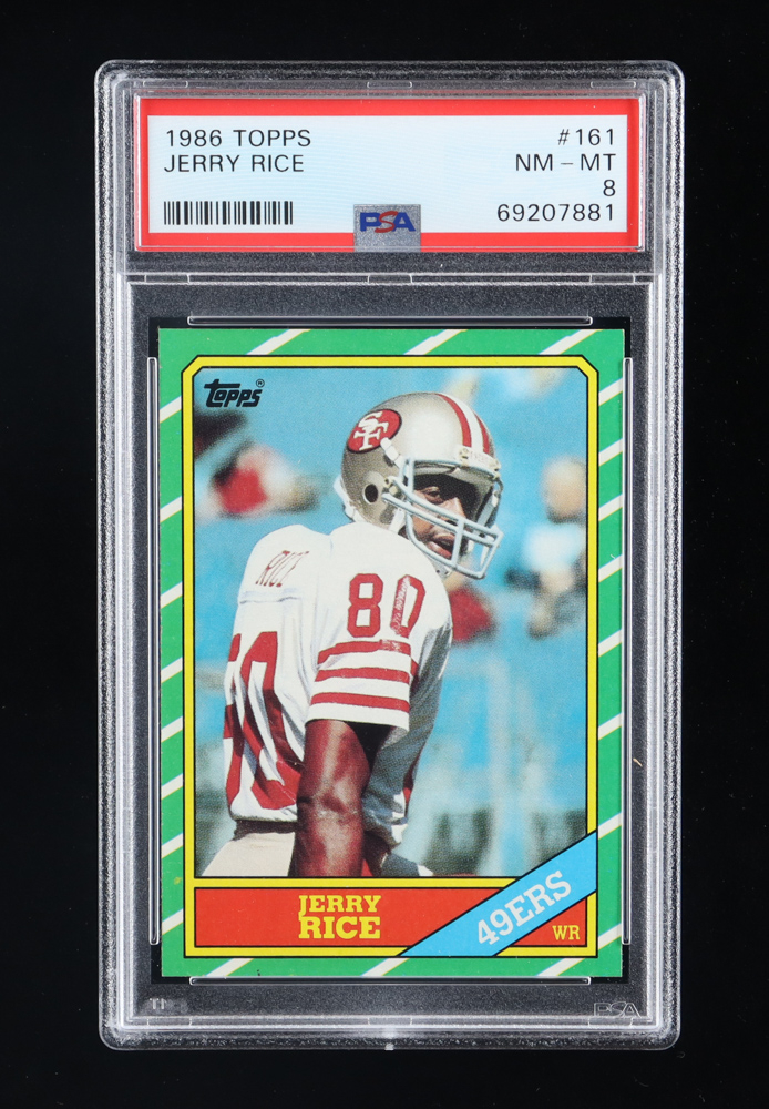 Jerry Rice 1986 Topps #161 RC (PSA 8) | Pristine Auction