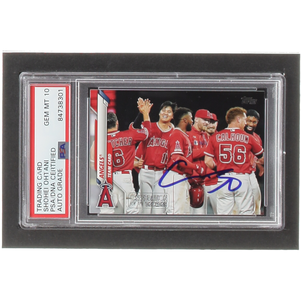 Shohei Ohtani Signed Los Angeles Angels 2020 Topps #19 TC (PSA ...