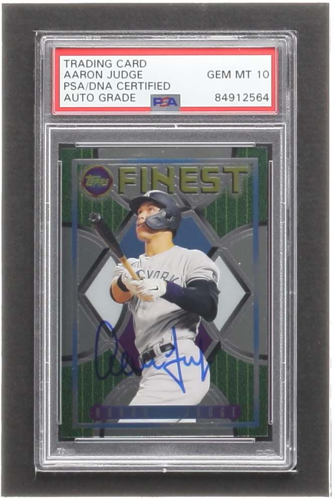 Aaron Judge Signed 2022 Finest Flashbacks #31 (PSA | Autograph Graded ...