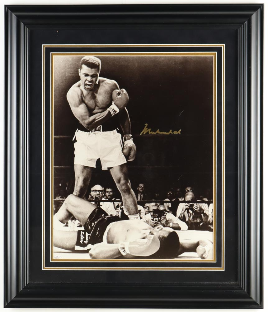 Muhammad Ali Signed Custom Framed Photo Display (JSA) | Pristine Auction