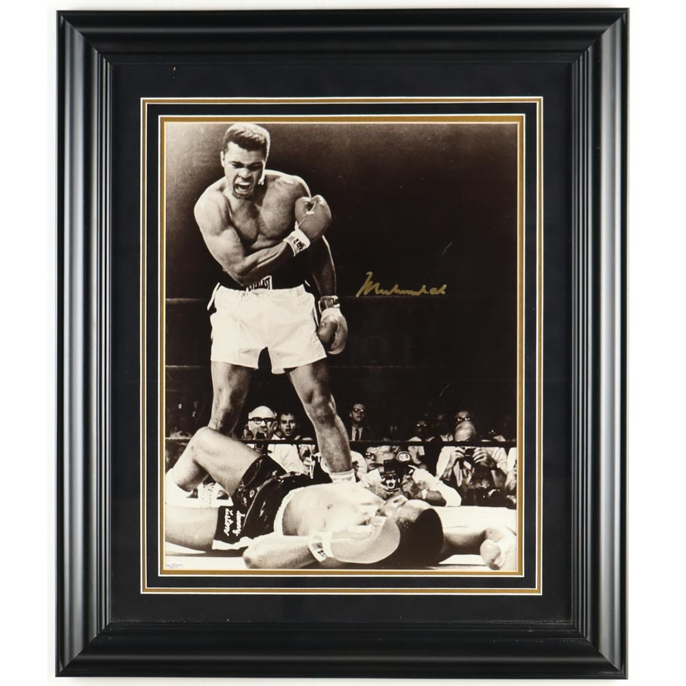 Muhammad Ali Signed Custom Framed Photo Display (JSA) | Pristine Auction