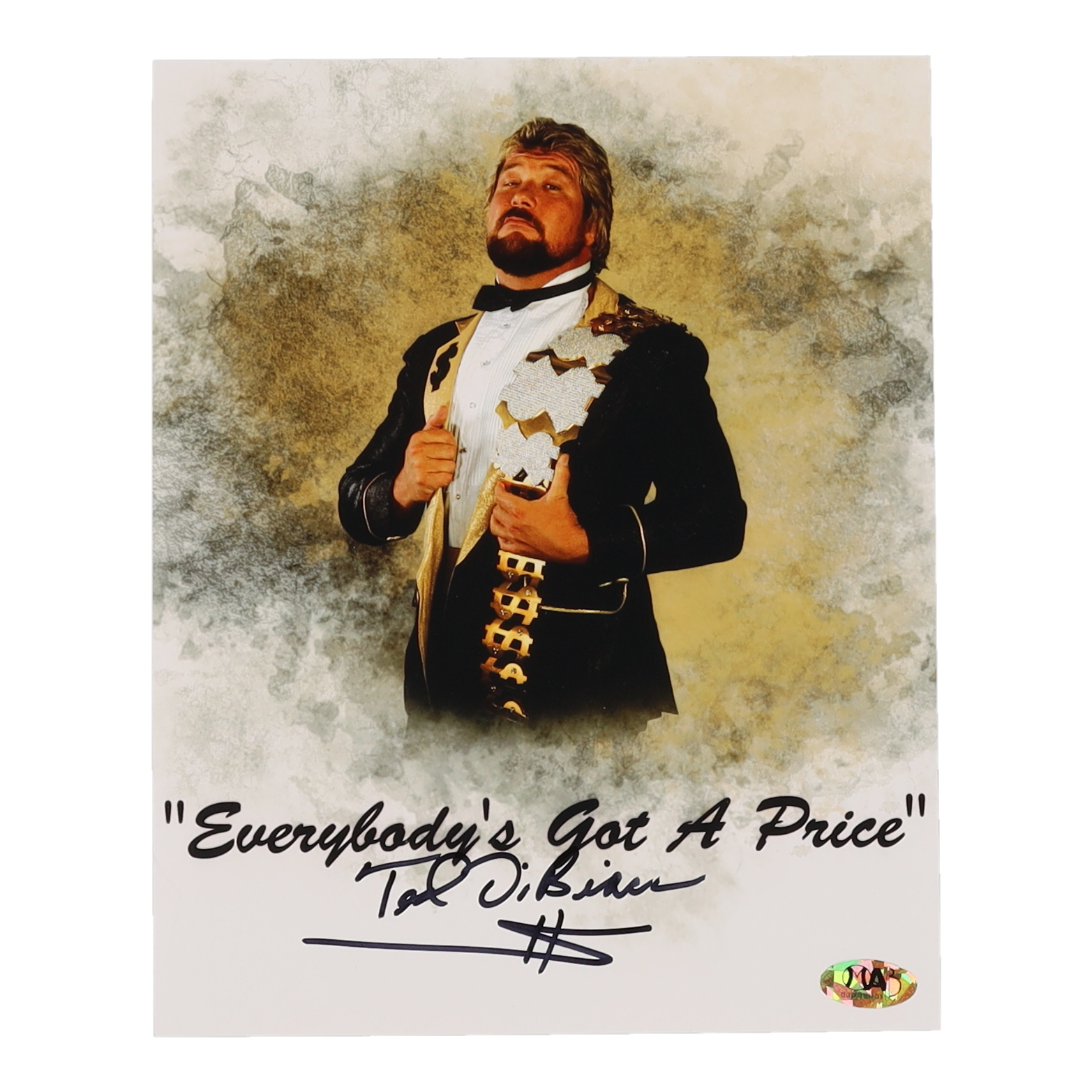 Ted DiBiase Signed WWE 8x10 Photo Inscribed "$" (MAB) | Pristine Auction