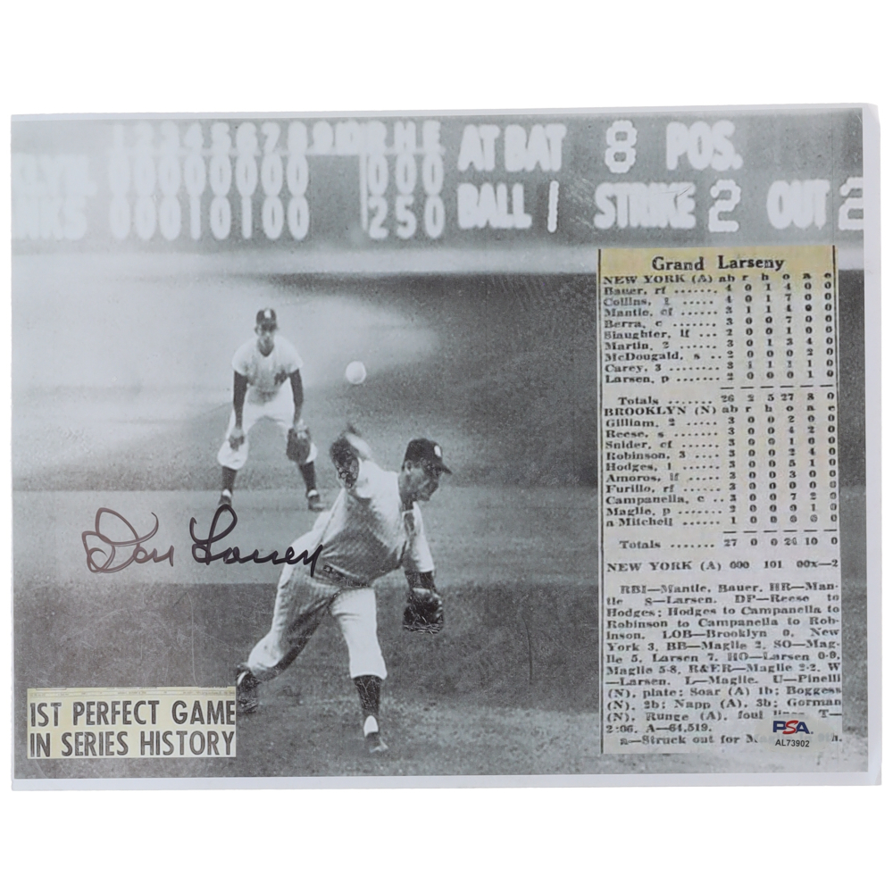 Don Larsen Signed Yankees 8x10 Photo (PSA) | Pristine Auction