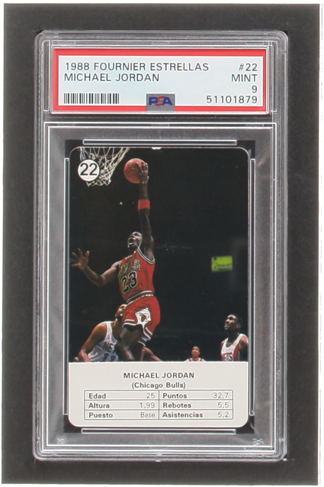 Michael Jordan 1988 Fournier NBA Estrellas #22 (PSA 9) | Pristine Auction