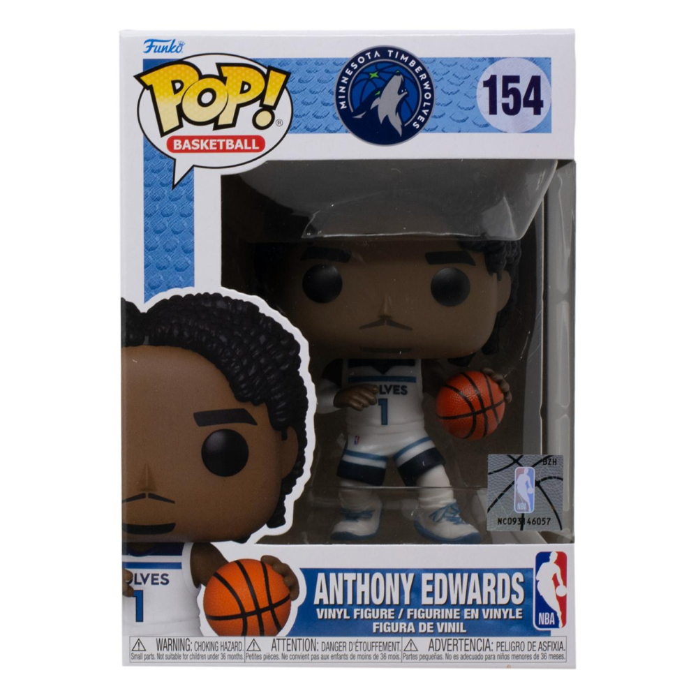Anthony Edwards Minnesota Timberwolves #154 NBA Funko Pop! Unsigned ...