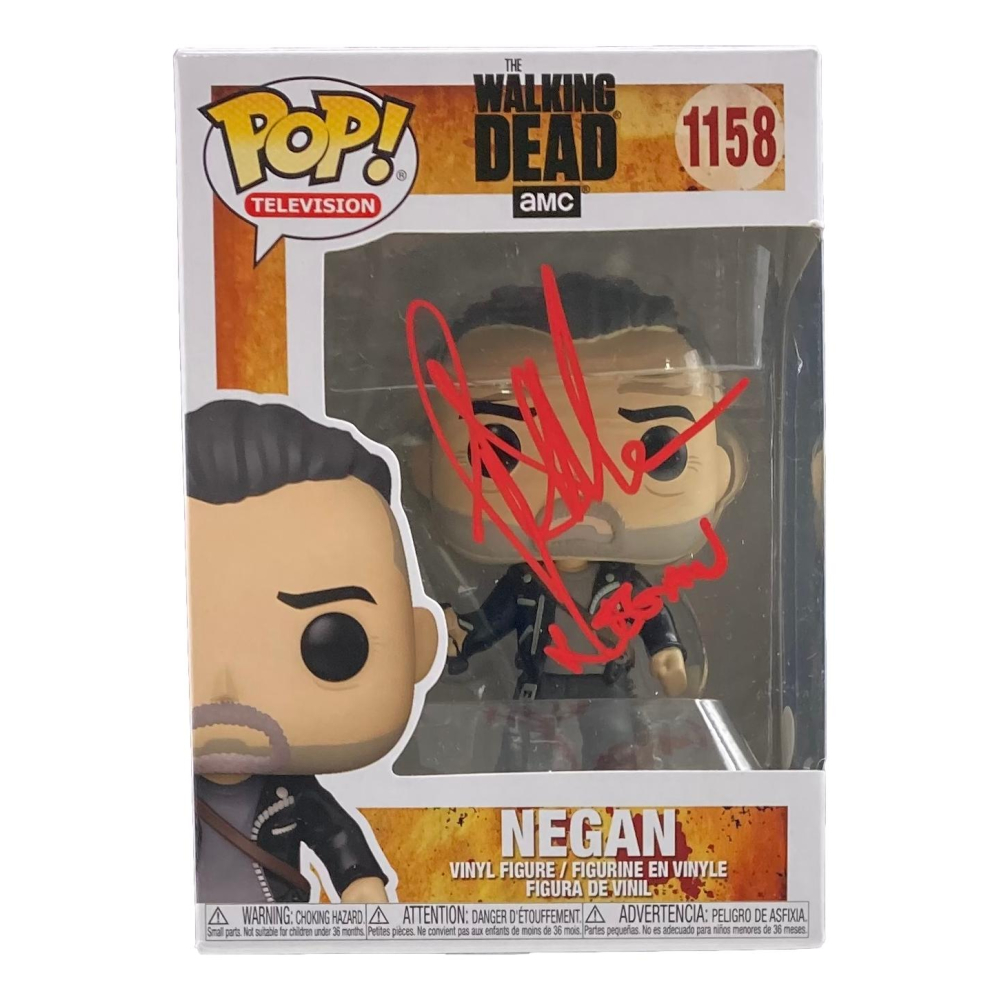 Jeffrey Dean Morgan Signed "The Walking Dead" #1158 Negan Funko Pop ...