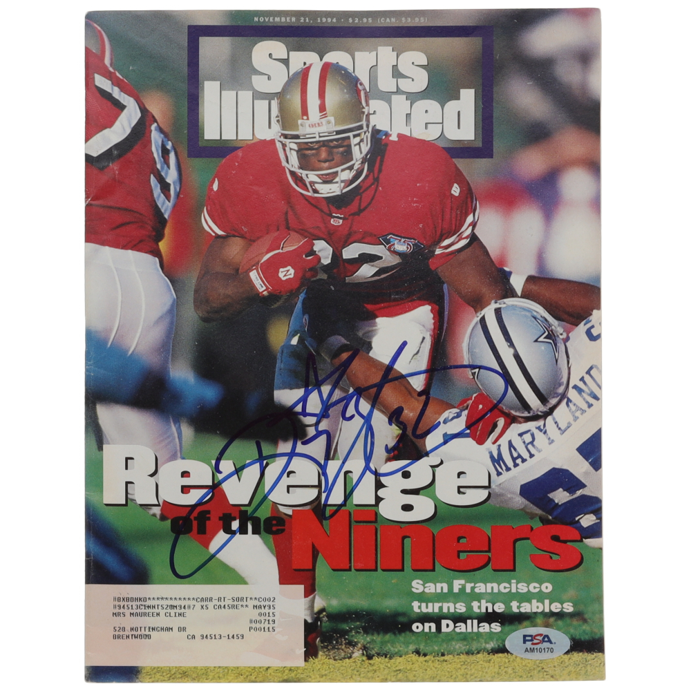 Ricky Watters Signed 49ers 1994 "Sports Illustrated" Magazine (PSA ...