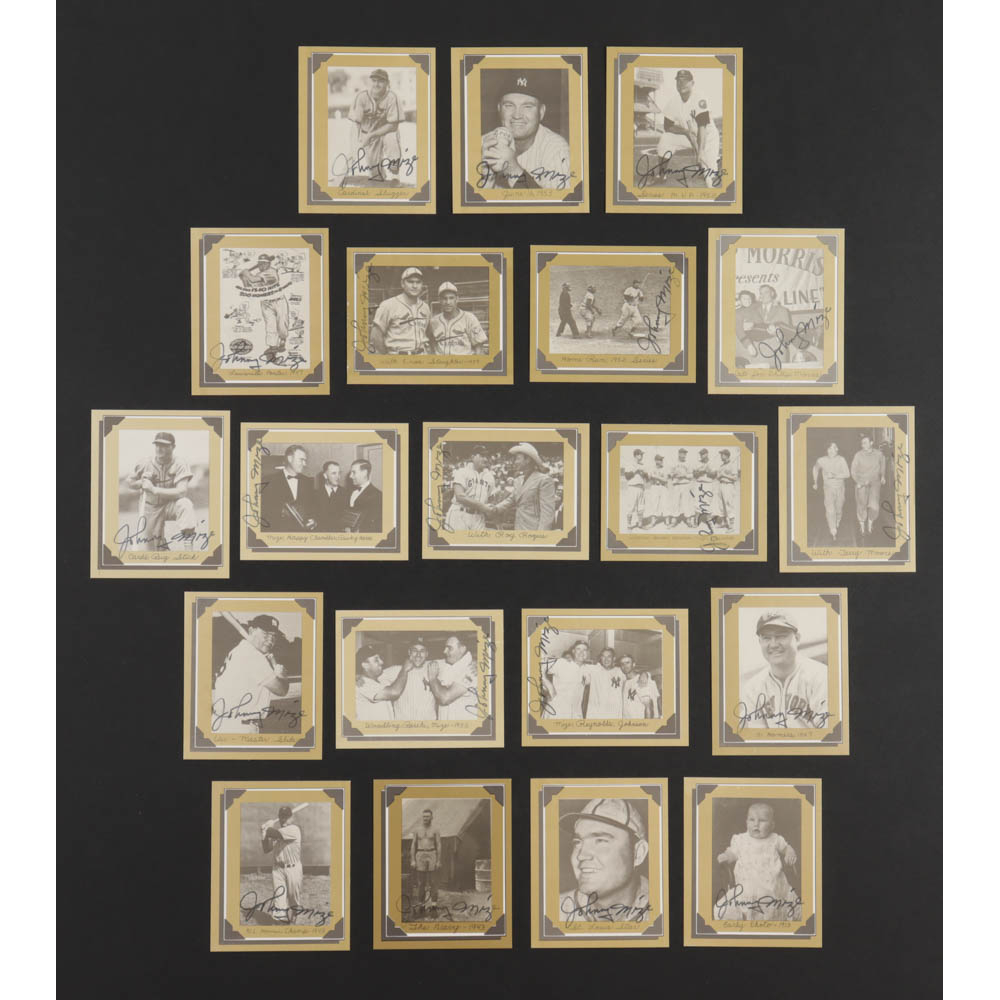 Johnny Mize Signed 1977 John Douglas Johnny Mize Complete Set of (20 ...