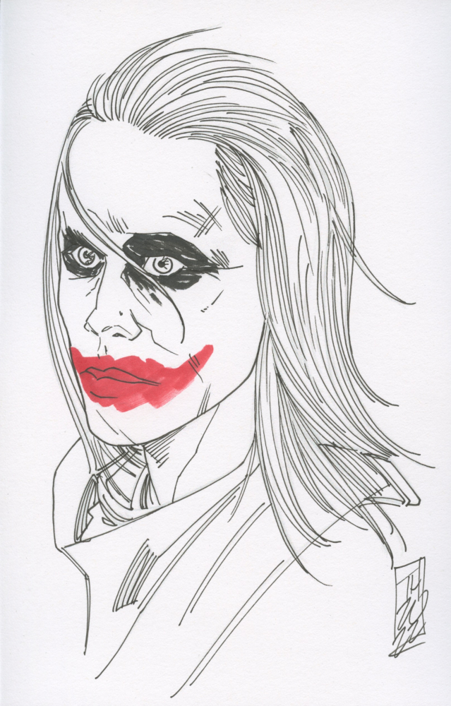 The Joker | Jared Leto - Batman | DC Comics - Signed ORIGINAL Drawing ...