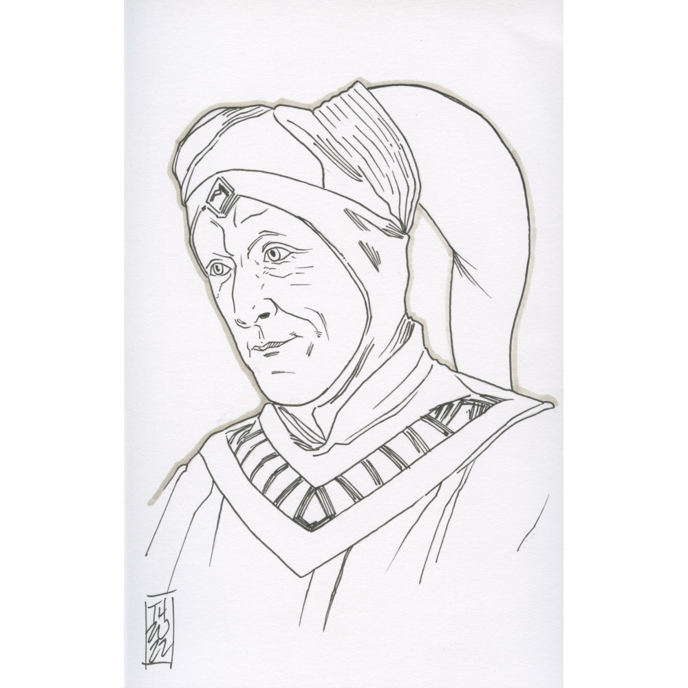 Mok Shaiz's Majordomo | Star Wars - Signed ORIGINAL Drawing by Tom ...