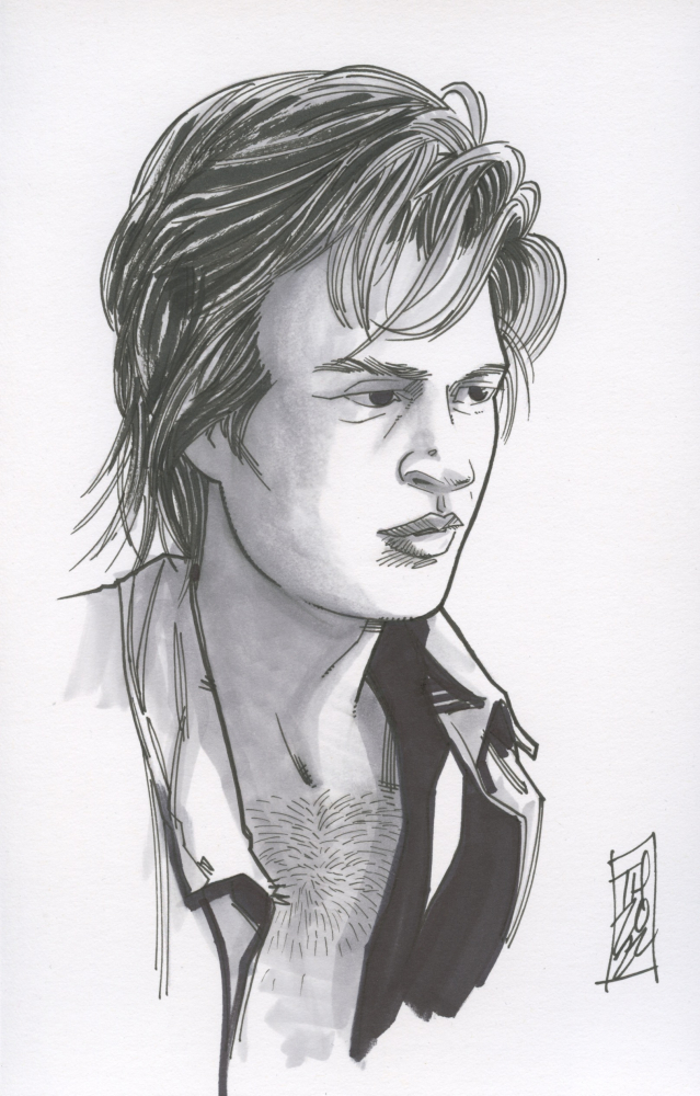 Steve Harrington | Stranger Things - Signed ORIGINAL Drawing by Tom ...