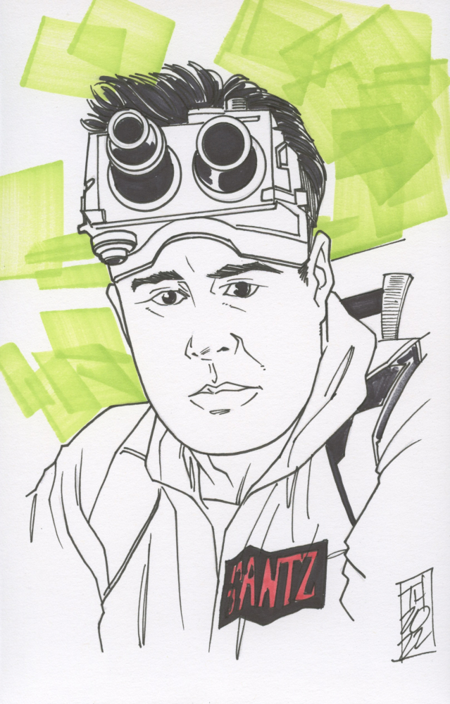 Dr. Raymond Stantz | Ghostbusters - Signed ORIGINAL Drawing by Tom ...